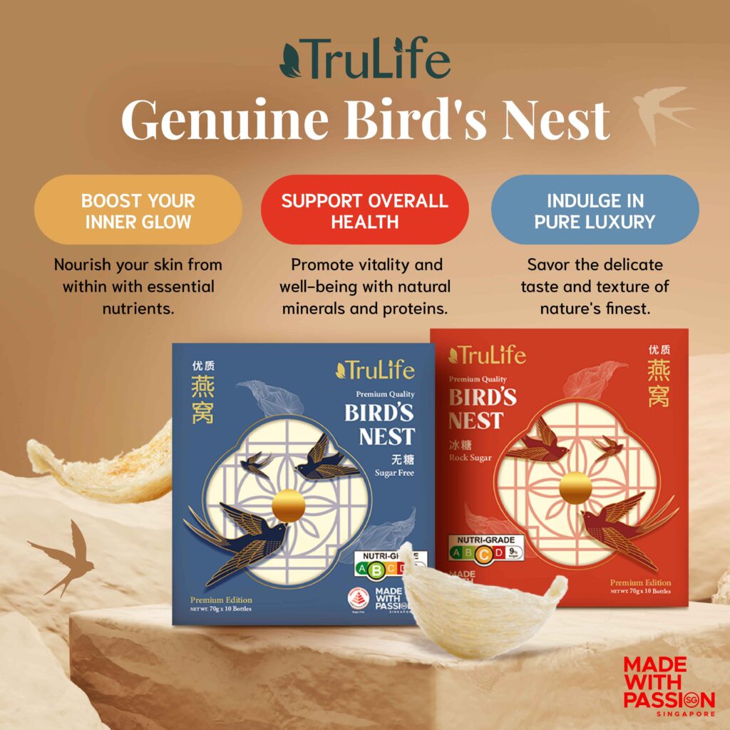 TruLife Premium Bird’s Nest With Collagen (Sugar Free) 6 x 70g ...