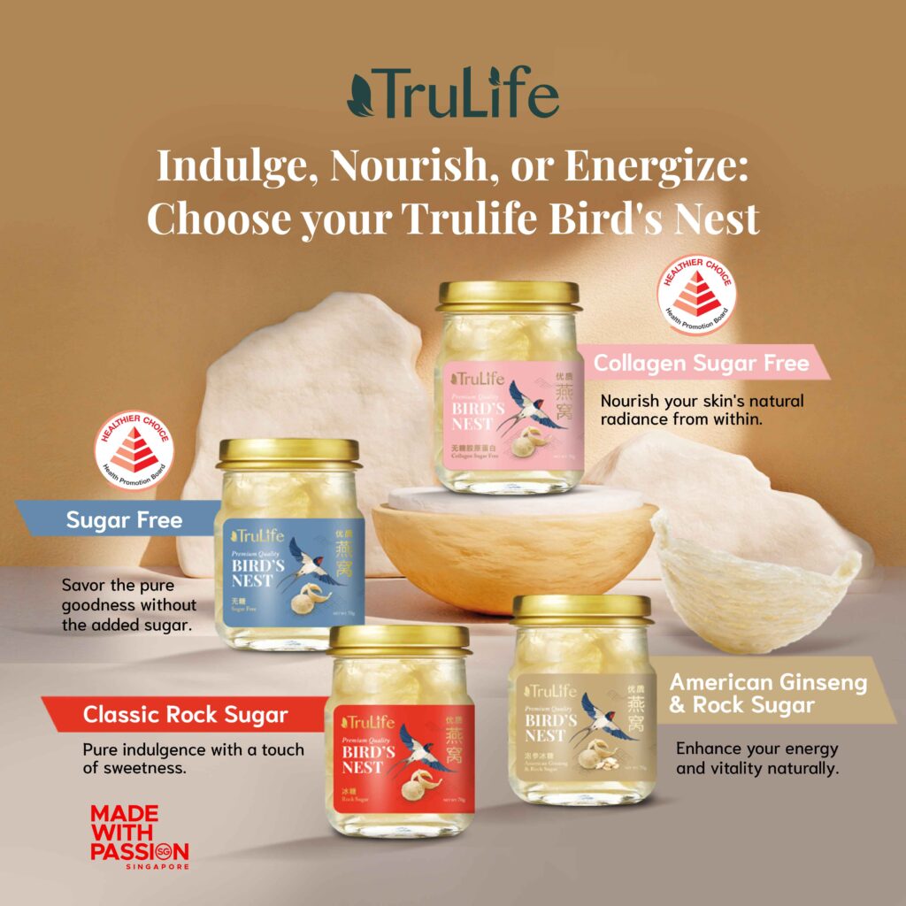 TruLife Premium Bird’s Nest With Collagen (Sugar Free) 6 x 70g ...